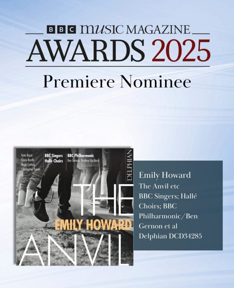 Vote for Professor Emily Howard in this year's BBC Music Magazine ...